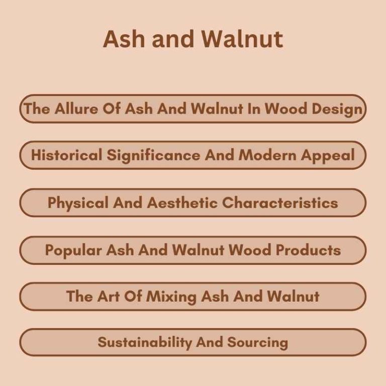 Ash and Walnut: Blending Beauty in Wood Design