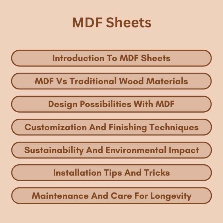 MDF Sheets: Transform Your Space with Ease & Style