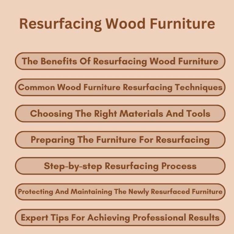 Resurfacing Wood Furniture: Transform Your Space with Expert Techniques