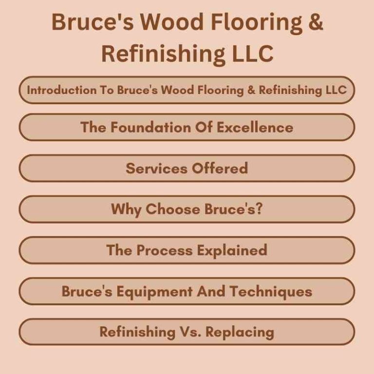 Bruce's Wood Flooring & Refinishing LLC: Top Craftsmanship