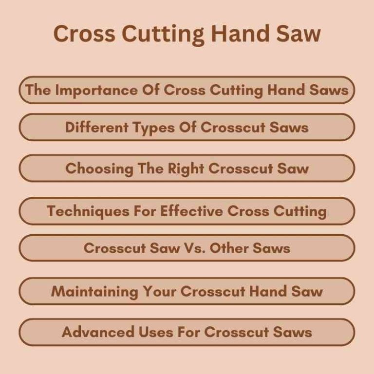 Cross Cutting Hand Saw: Essential Tool for Precision Woodwork