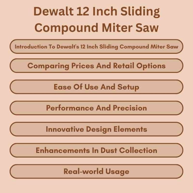 Dewalt 12 Inch Sliding Compound Miter Saw: A Cut Above
