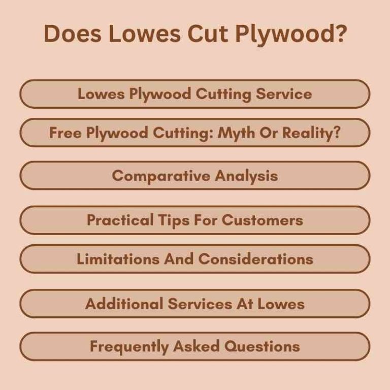 Does Lowes Cut Plywood? Unveiling the Truth!