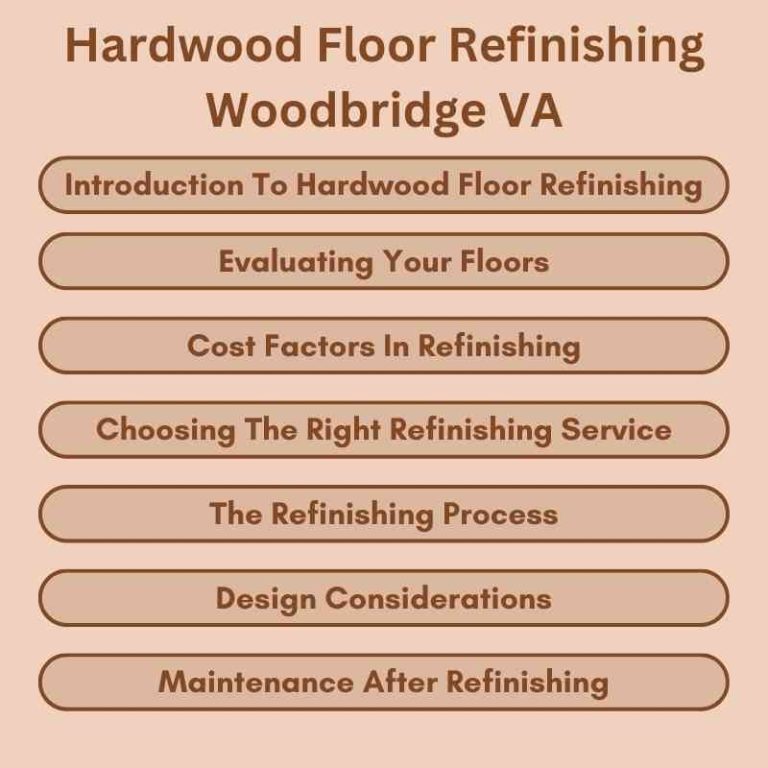 Hardwood Floor Refinishing Woodbridge VA: Transform Your Home