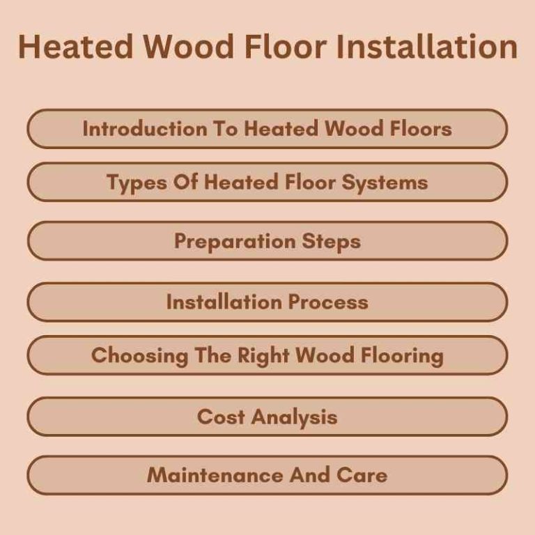 Heated Wood Floor Installation: Warmth & Elegance Combined