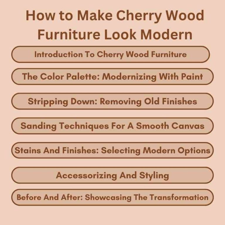 How to Make Cherry Wood Furniture Look Modern: Chic Tips