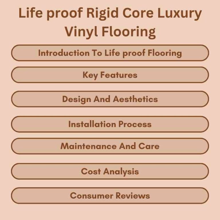 Life proof Rigid Core Luxury Vinyl Flooring: Ultimate Guide