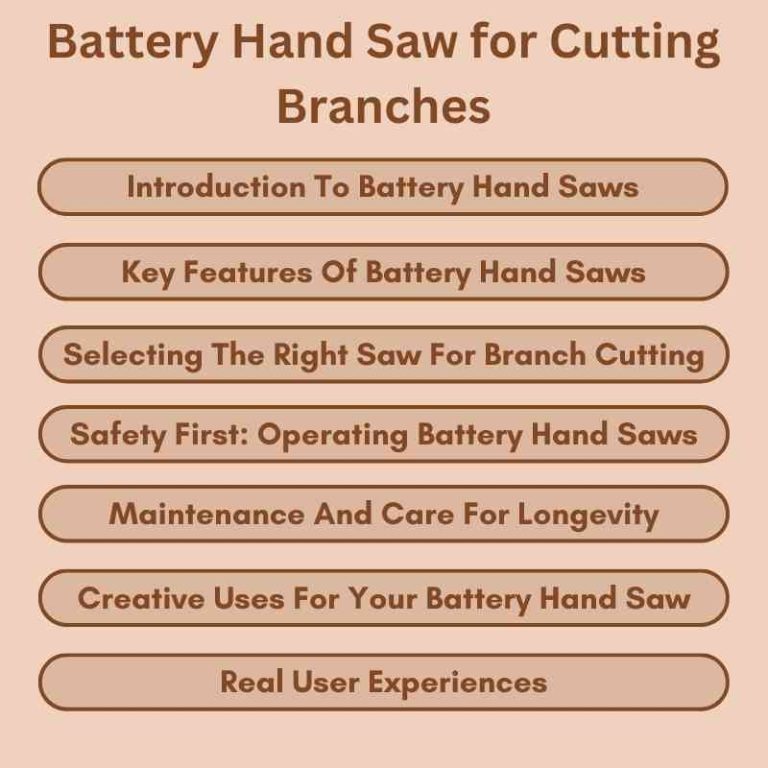 Battery Hand Saw for Cutting Branches: Slice with Ease!