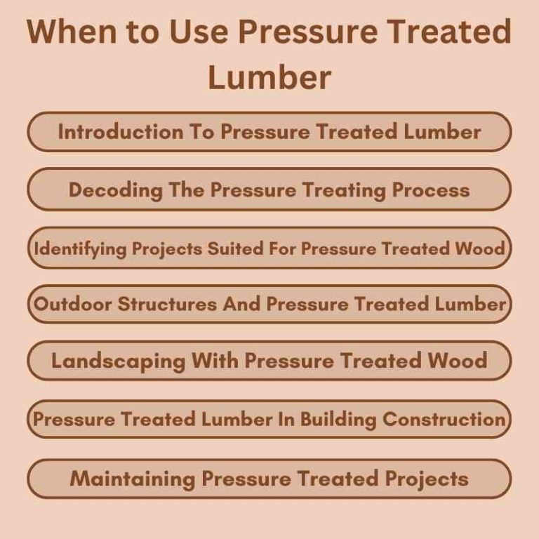 When to Use Pressure Treated Lumber: Best Projects Revealed