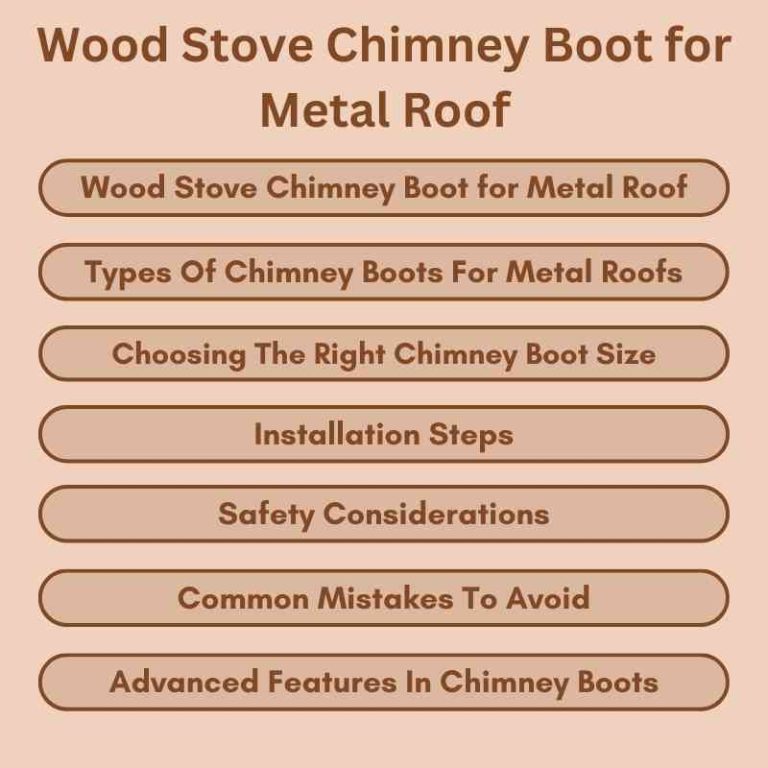 Wood Stove Chimney Boot for Metal Roof: Ultimate Guide