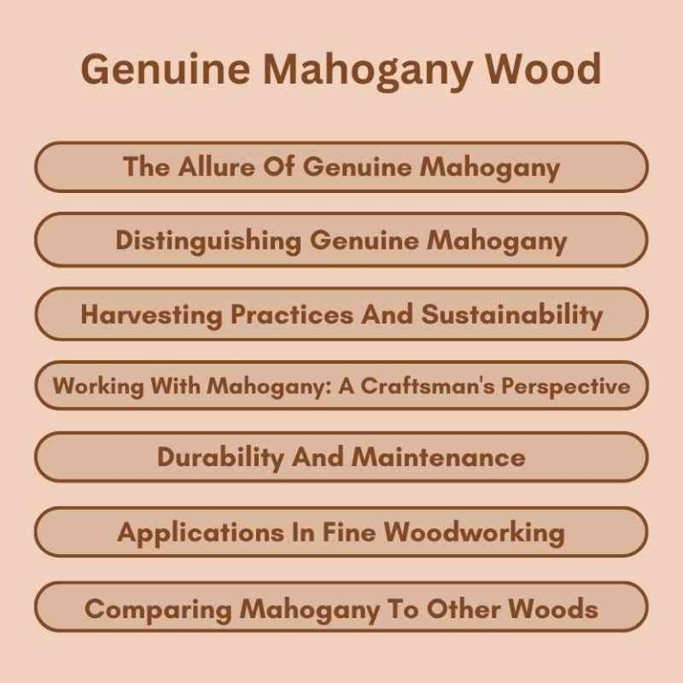 Genuine Mahogany Wood: The Luxurious Choice for Craftsmen