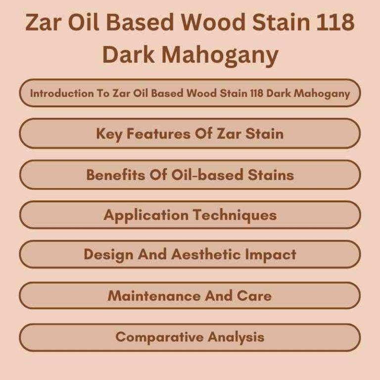 ZAR Oil Based Wood Stain 118 Dark Mahogany: Lustrous Finish