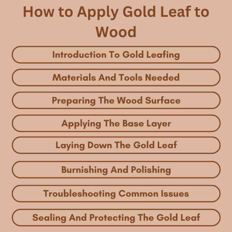 How to Apply Gold Leaf to Wood: A Step-by-Step Guide