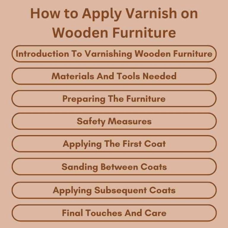 How to Apply Varnish on Wooden Furniture: A Pro Guide