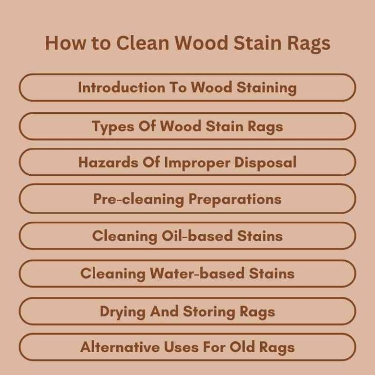 How to Clean Wood Stain Rags: Quick & Safe Tips – Woodworking Advisor
