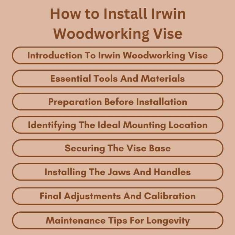 How to Install Irwin Woodworking Vise: Easy Steps