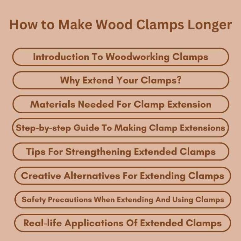 How to Make Wood Clamps Longer: Quick & Easy Extension!