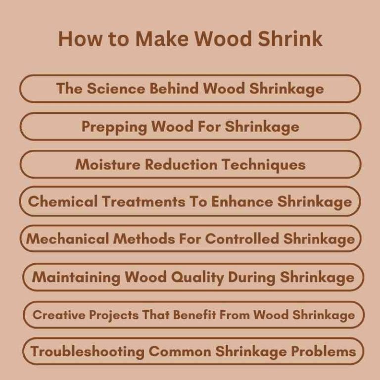 How to Make Wood Shrink: Essential Tips & Tricks