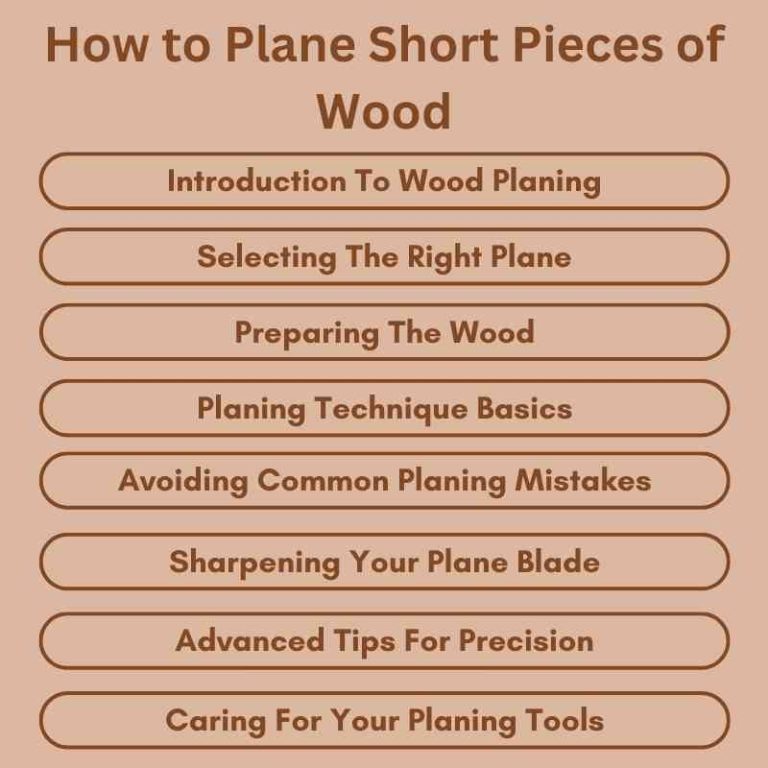How to Plane Short Pieces of Wood: Quick & Easy Tips