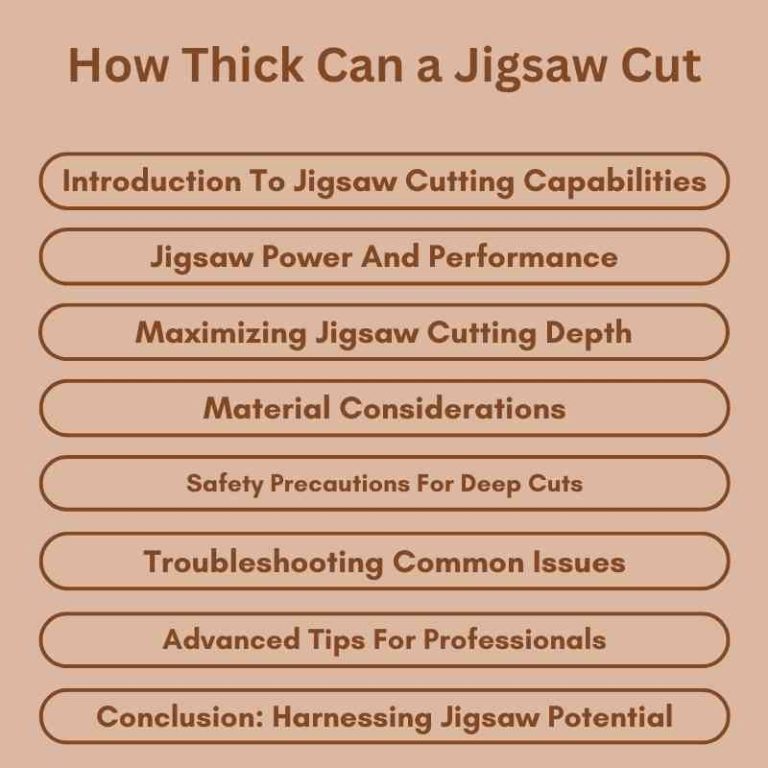 How Thick Can a Jigsaw Cut? Maximize Your Cutting Power!