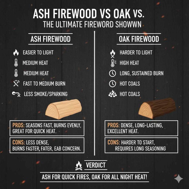 Ash Firewood vs Oak: Genius Firewood Choice