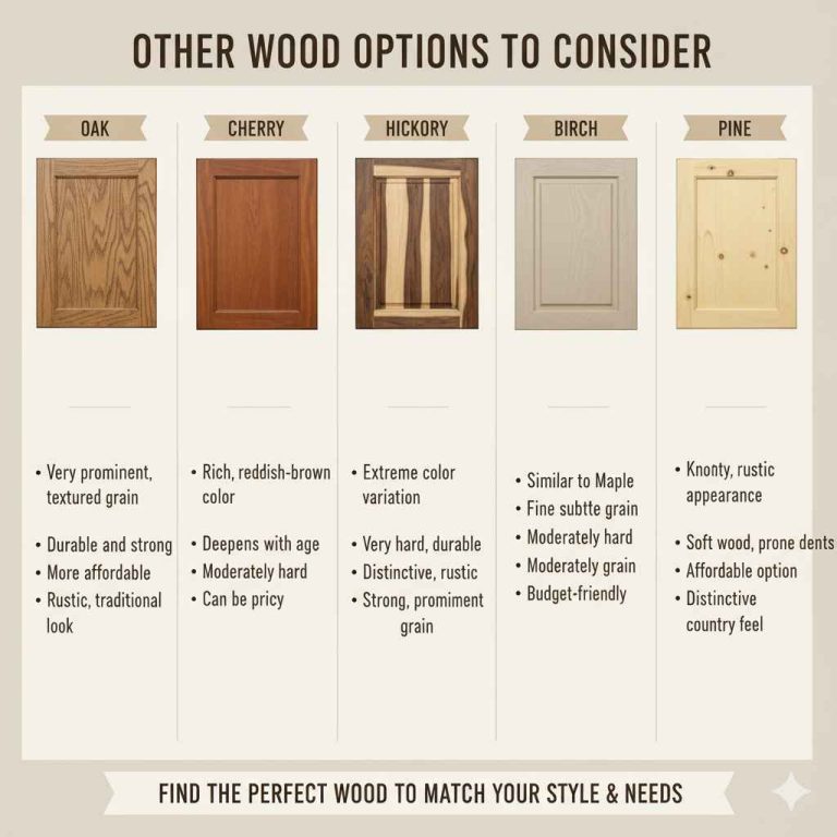 Alder vs Maple Cabinets: Essential Guide