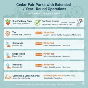What Cedar Fair Parks Are Open Year-Round: Essential Guide