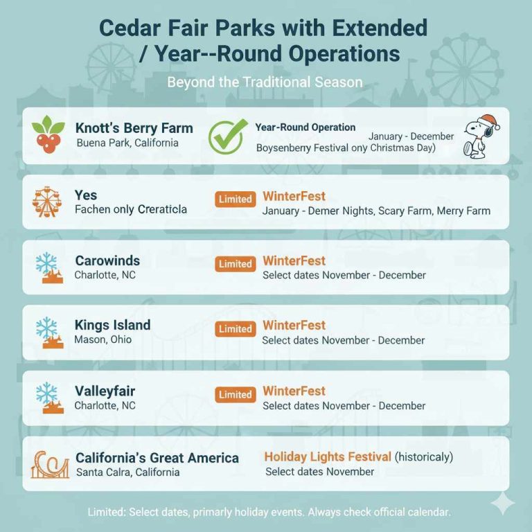 What Cedar Fair Parks Are Open Year-Round: Essential Guide
