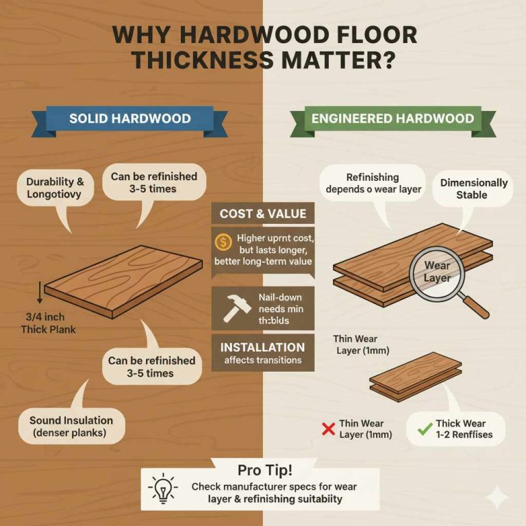 How Thick Is Hardwood Floor: Essential Guide
