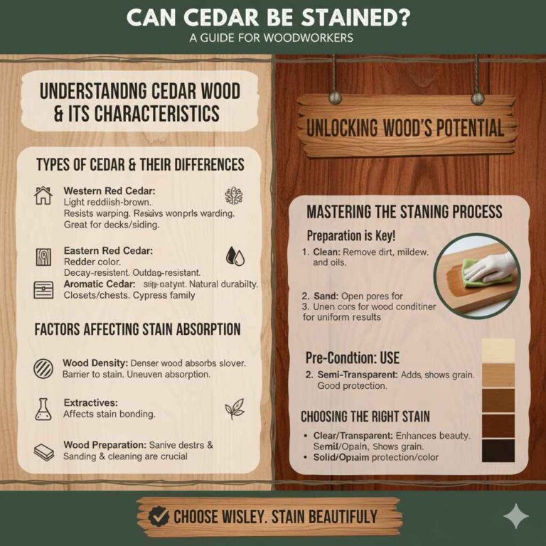 Can Cedar Be Stained? A Guide for Woodworkers
