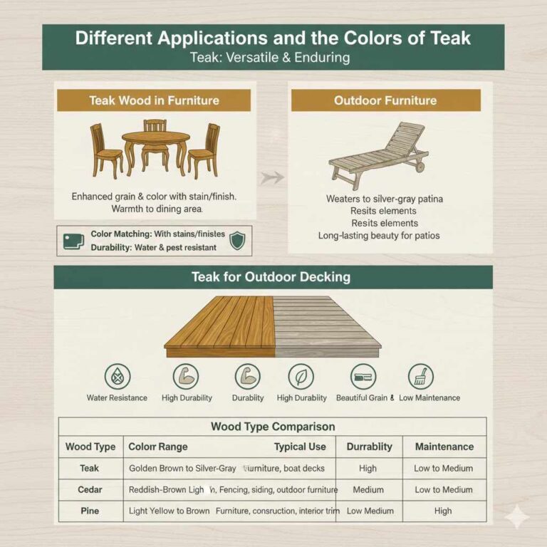 What Color Is Teak Wood? Natural Shade Guide Explained
