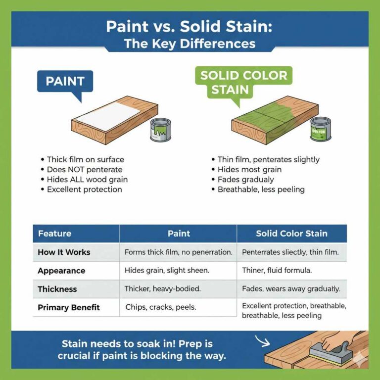 Can Solid Stain Go Over Paint? A Proven, Essential Guide