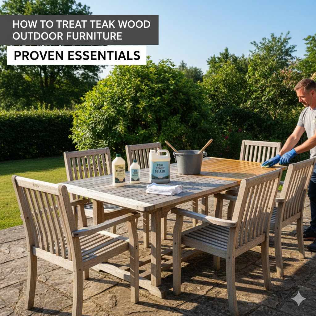 How To Treat Teak Wood Outdoor Furniture: Proven Essentials