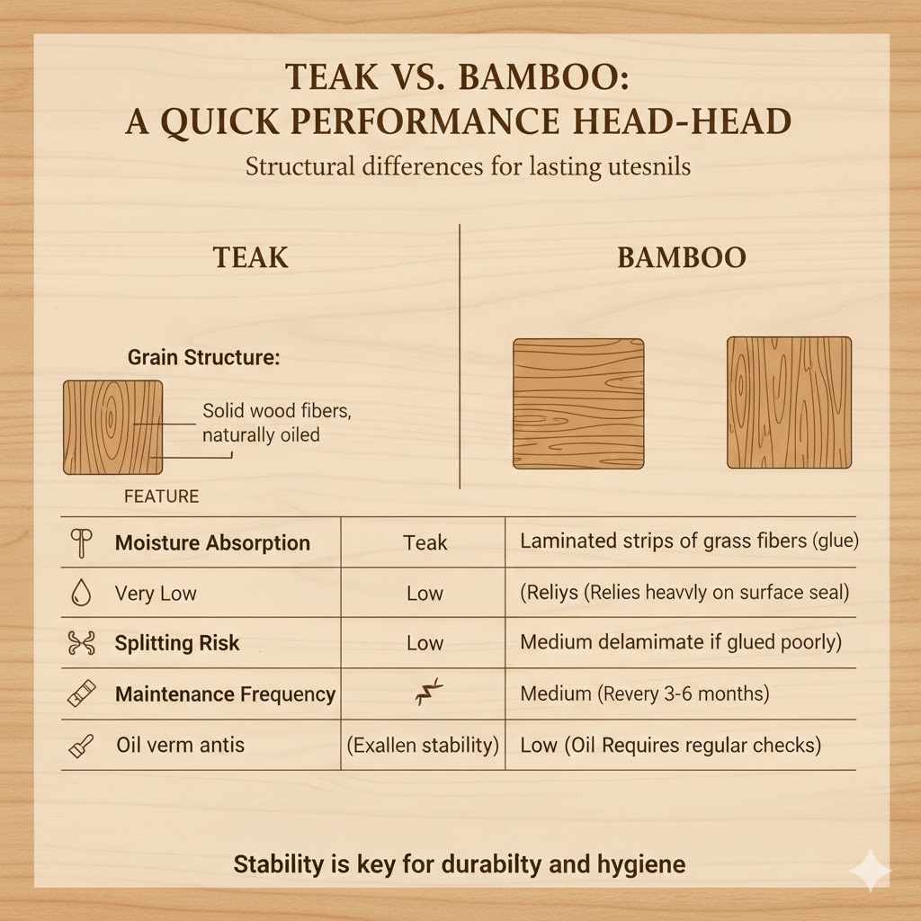 Is Teak Wood Safe For Cooking Utensils? Essential Guide