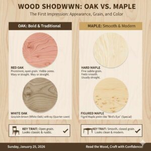 Difference Between Oak And Maple Wood: Essential Facts