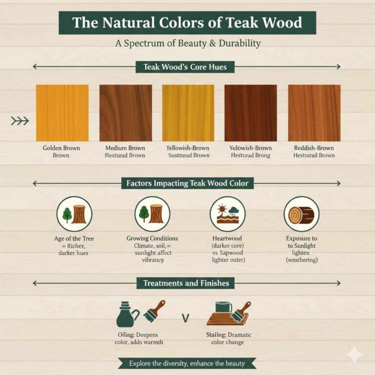 What Color Is Teak Wood? Natural Shade Guide Explained