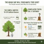 How Much Maple Sap Per Tree: Proven, Essential Answers