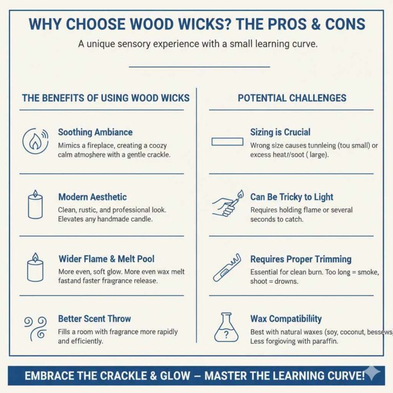 How To Use Wood Wicks In Candle Making For The Best Burn