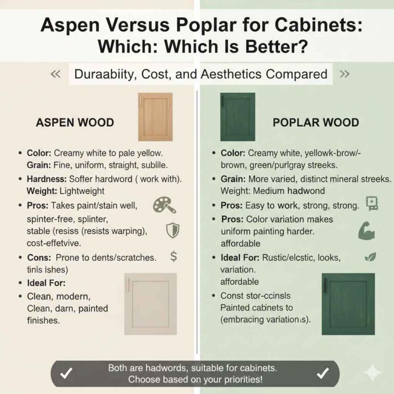 Aspen Versus Poplar for Cabinets: Which Is Better?
