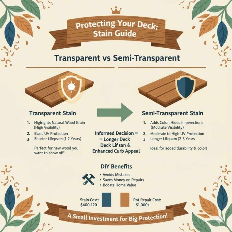 Transparent vs Semi-Transparent Deck Stain Guide