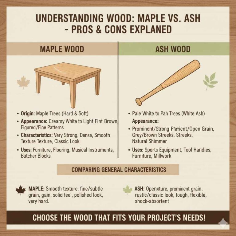 Maple Wood vs Ash Wood Pros and Cons Explained