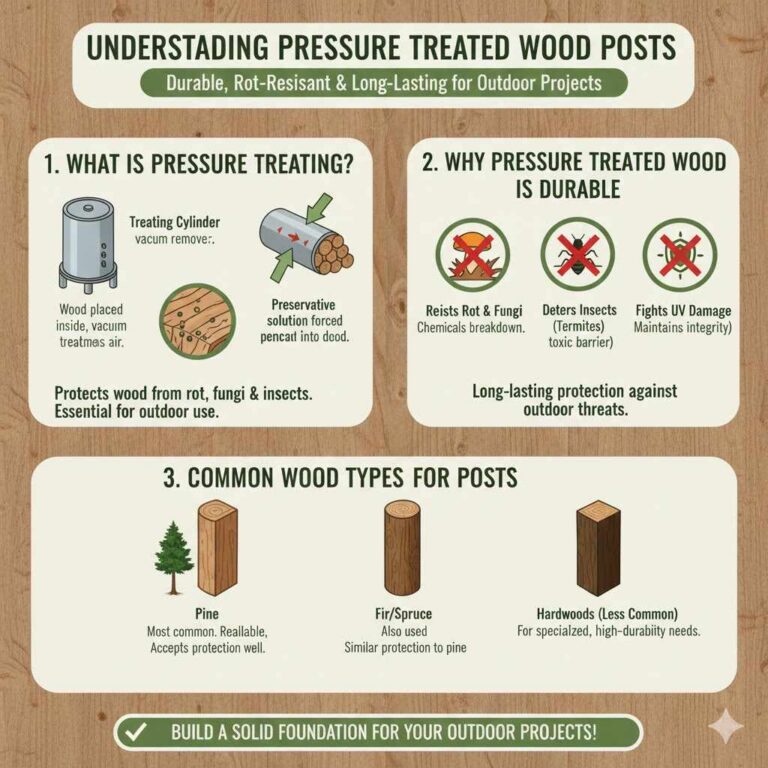 Pressure Treated Wood Posts: Sizes Uses Tips