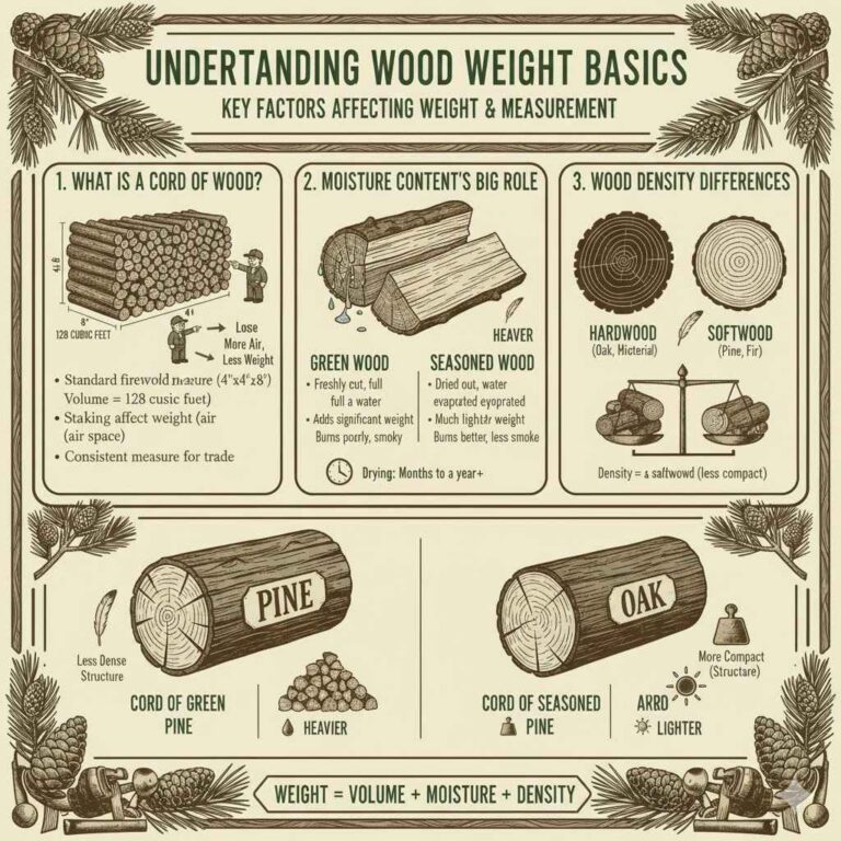 How Much Does a Cord of Pine Wood Weigh?